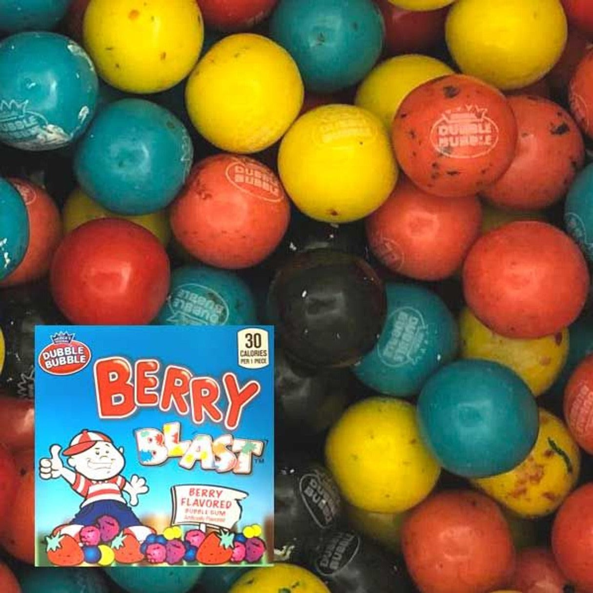 Dubble Bubble Berry Blast Gumballs Bulk 18lbs – I Got Your Candy