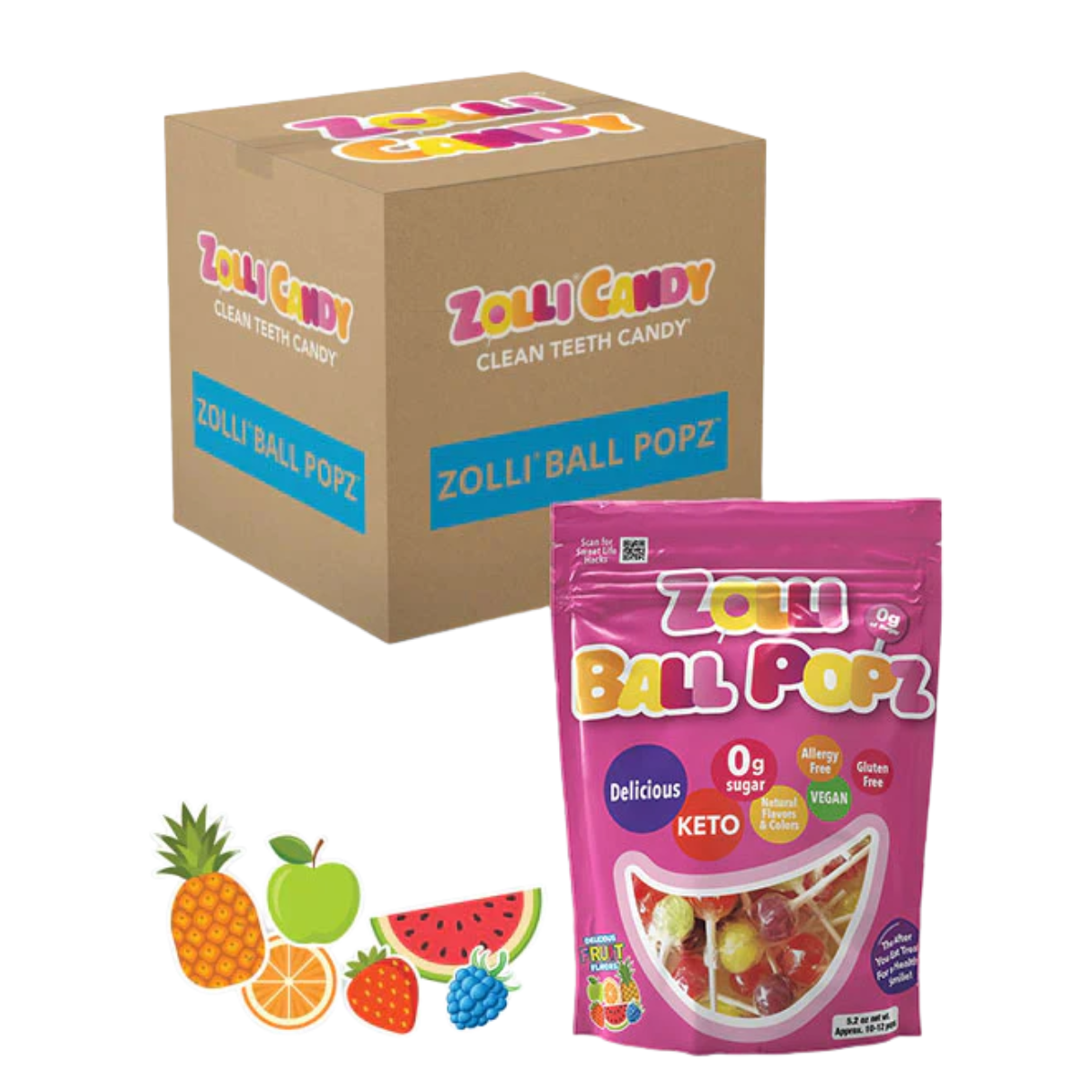 Zolli Ball Popz Assorted 5.2 oz - 24ct – I Got Your Candy