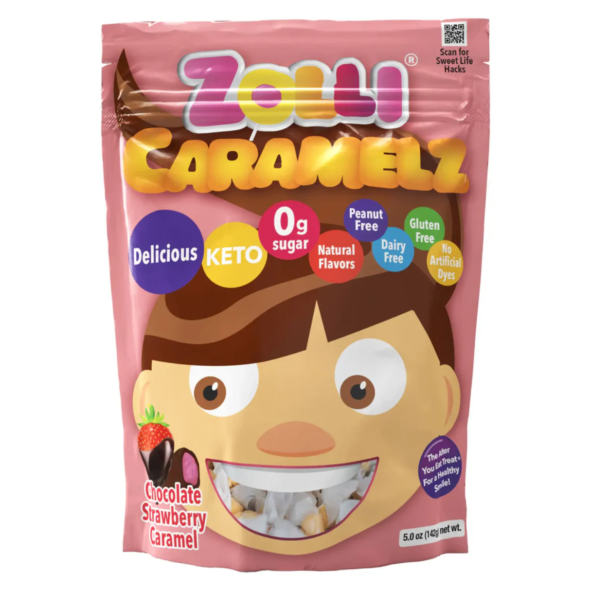 Zolli Caramelz Chocolate Strawberry Mashups 5oz - 24ct – I Got Your Candy