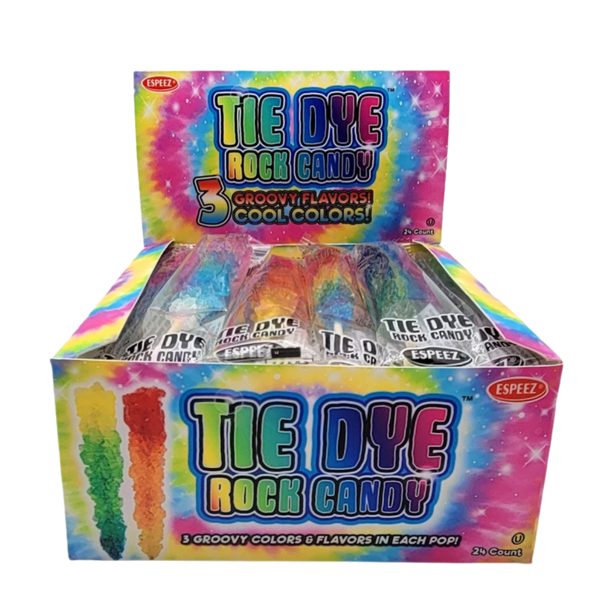 Espeez Rock Candy Tie Dye Display Box 24ct – I Got Your Candy