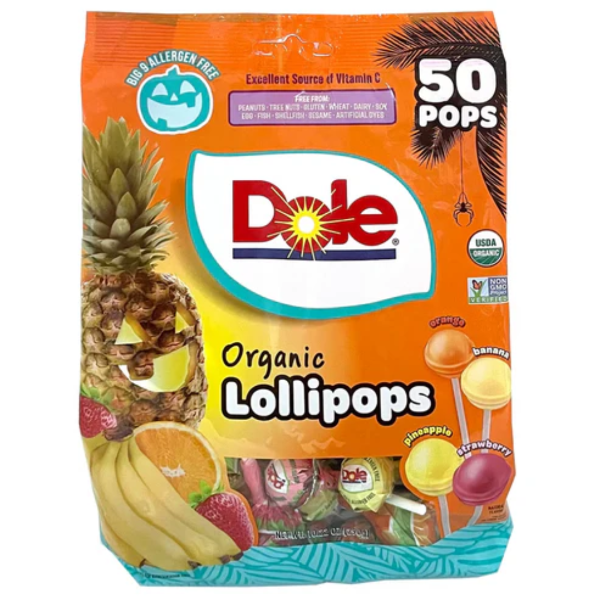 Dole Organic Lollipops 50 pops - 6ct – I Got Your Candy