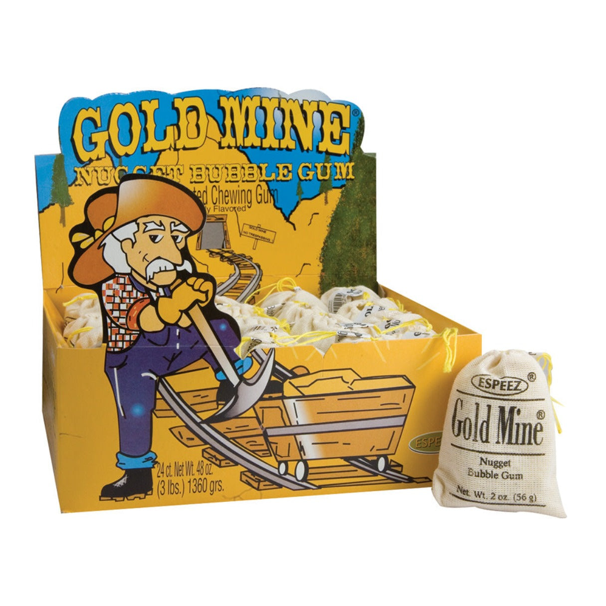 Espeez Gold Mine Nugget Bubble Gum - 2oz – I Got Your Candy