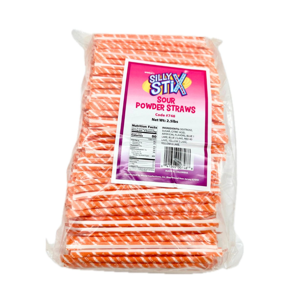 Silly Sticks Orange Sour Powdered Candy Straws - 2.5lb – I Got Your Candy