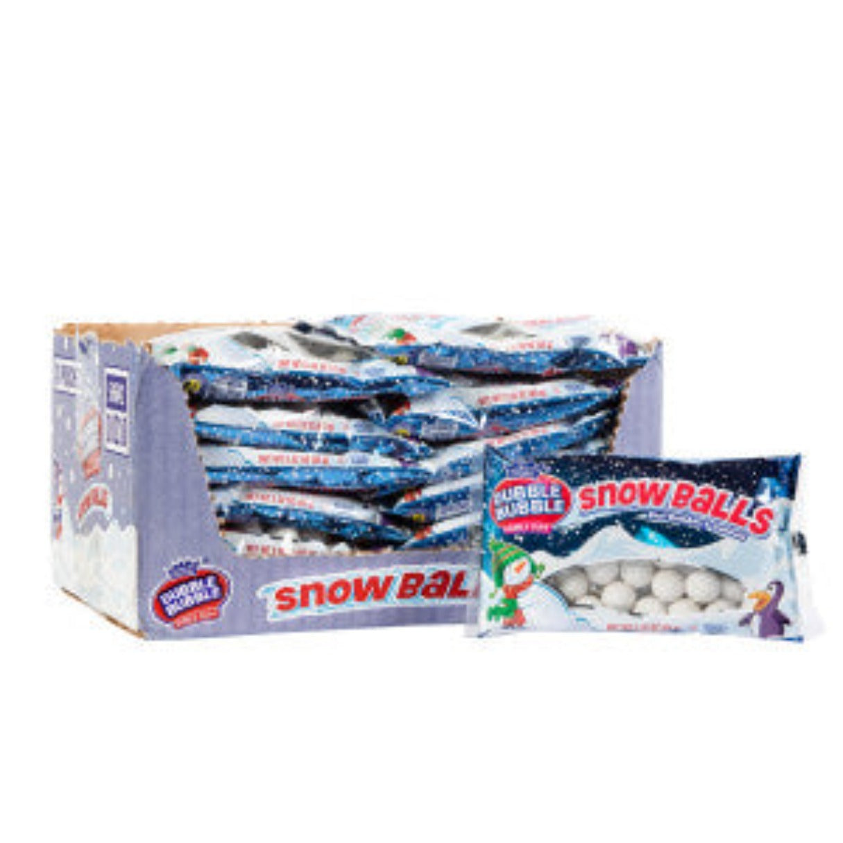 Dubble Bubble Snowballs Candy 2.23oz - 24ct – I Got Your Candy