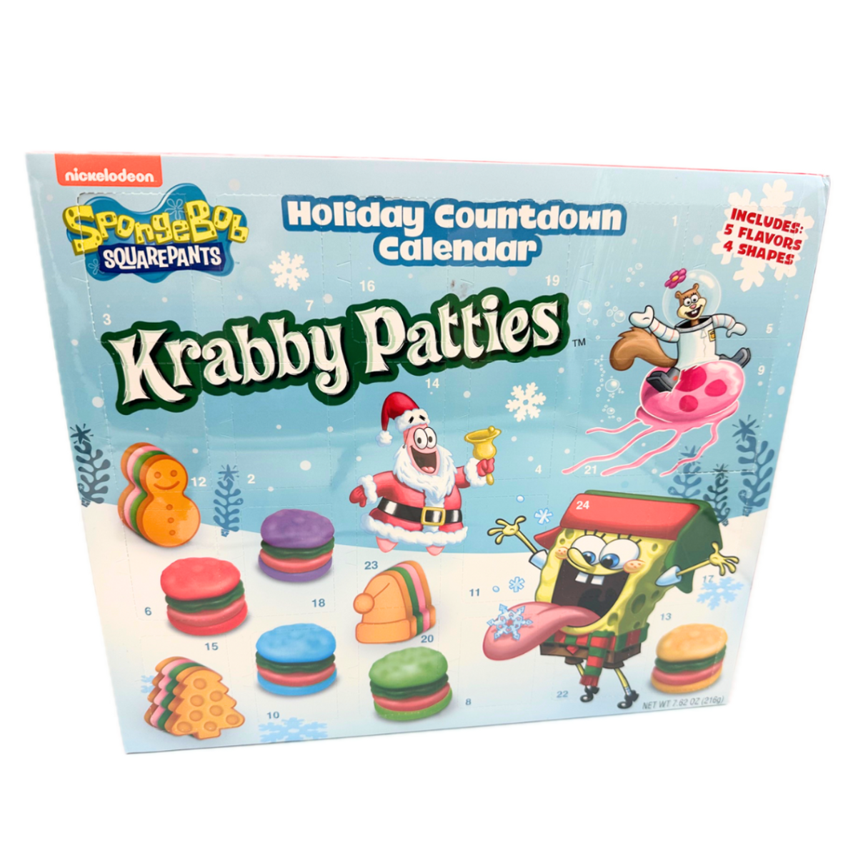 Frankford Spongebob Krabby Patty Holiday Countdown Calendar 7.62oz - 1 ...