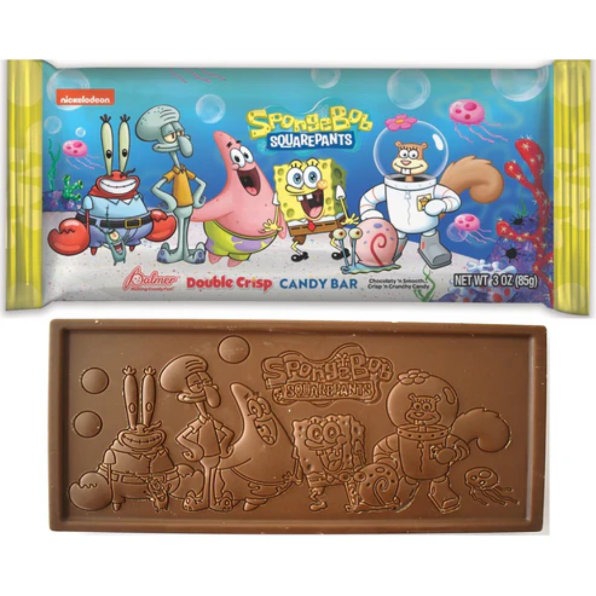 Palmer SpongeBob SquarePants Double Crisp Candy Bar 3oz - 18ct – I Got ...