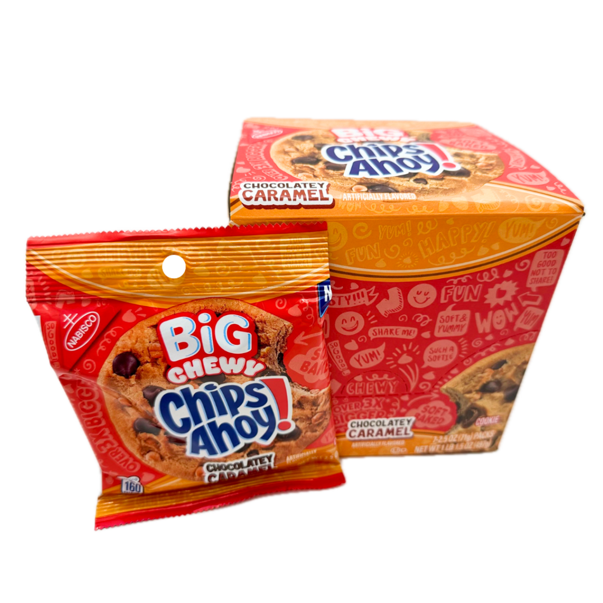 Chips Ahoy! Chocolatey Caramel Big Chewy Chocolate Chip Cookies 2.5oz ...