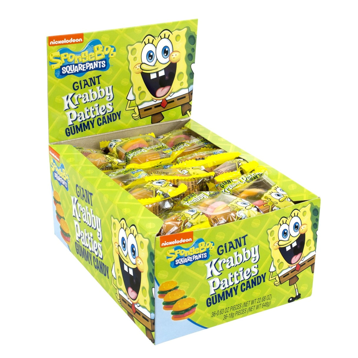 Frankford SpongeBob Crabby Patties Gummi Burgers .7oz - 36ct – I Got ...