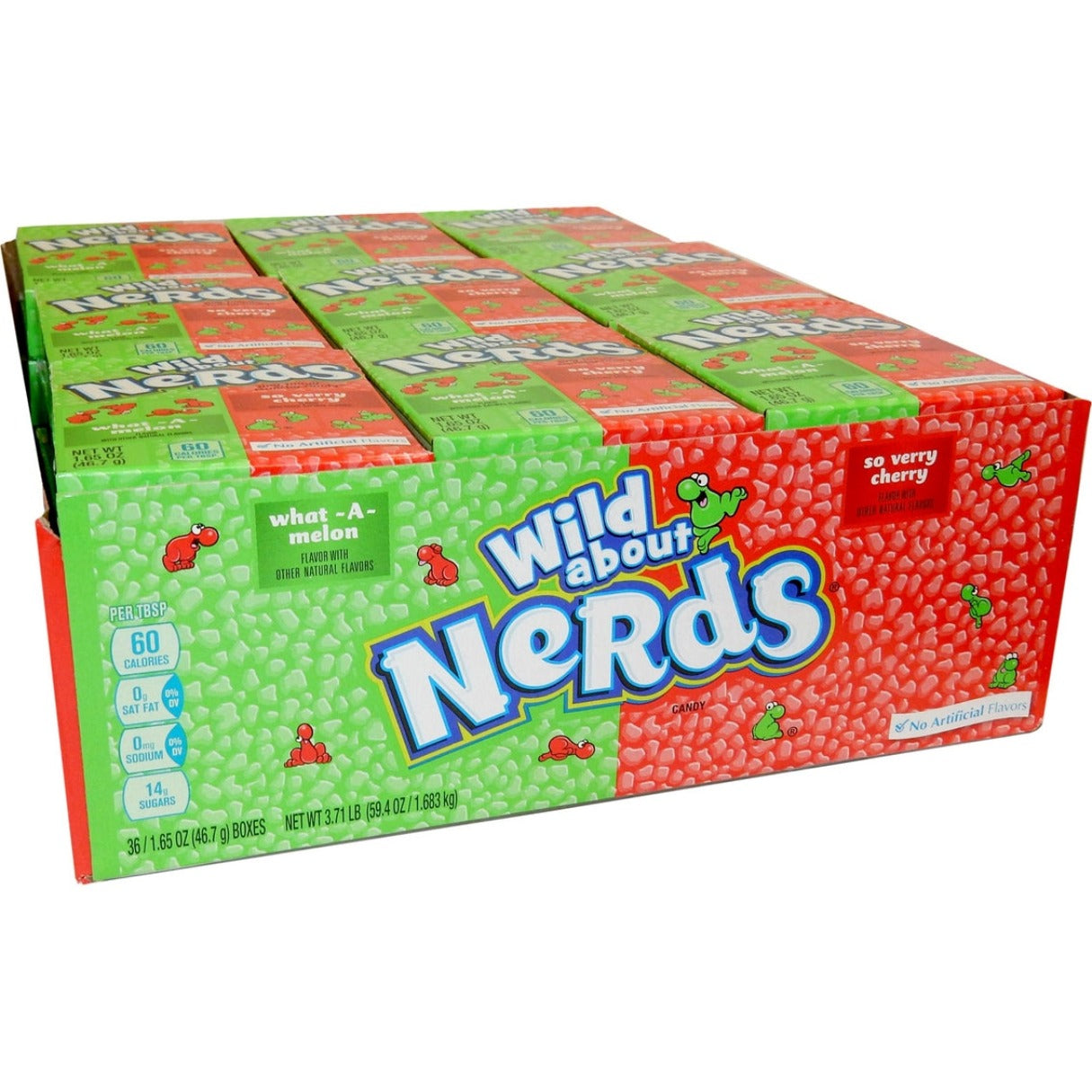 Nerds Watermelon & Cherry 1.65oz - 36ct – I Got Your Candy
