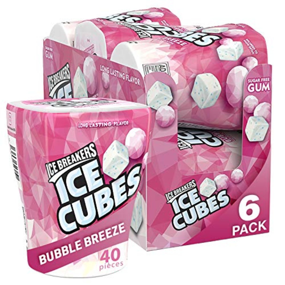 Ice Breakers Ice Cubes Bubble Breeze Sugarfree Gum 3.24oz - 6ct – I Got ...