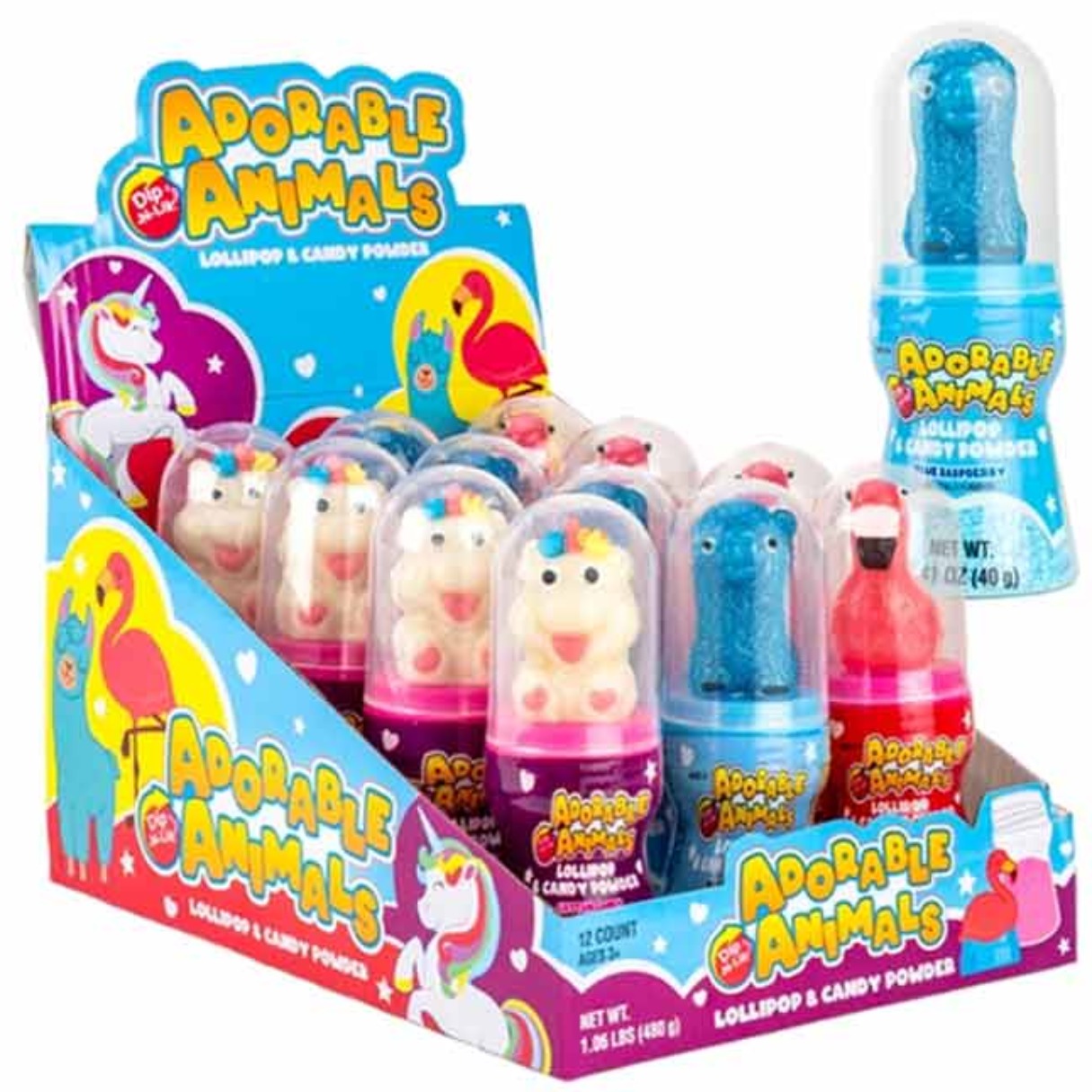 Koko's Adorable Animal Dip-N-Lik 1.41oz - 96ct – I Got Your Candy