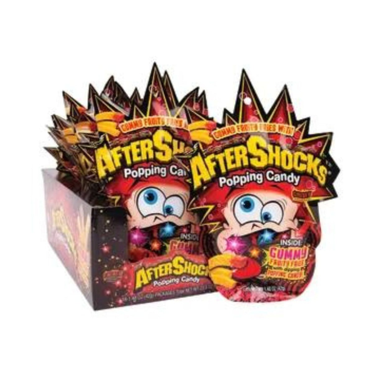 After Shocks Popping Cherry Gummy Fries 1.48oz - 16ct – I Got Your Candy