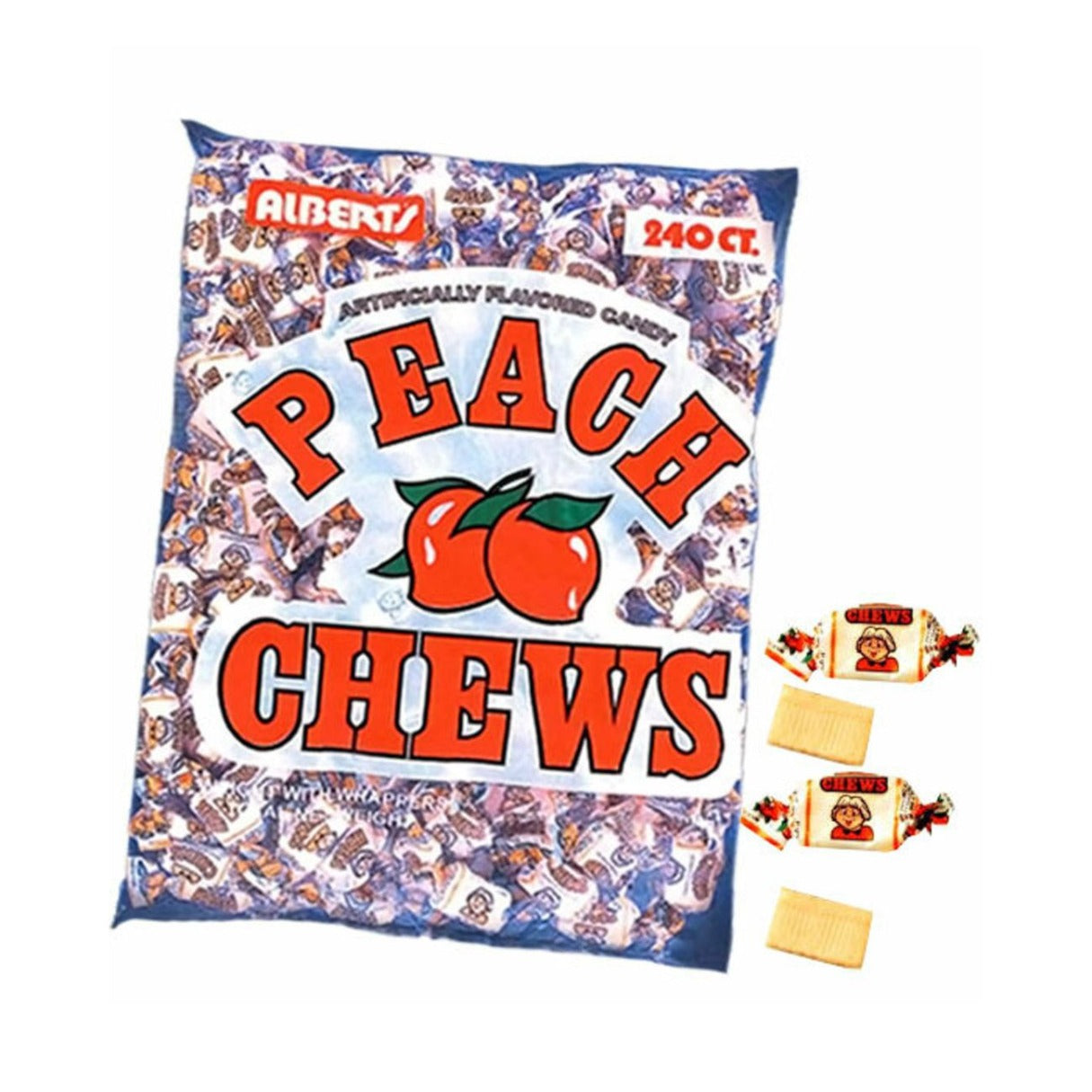 Albert's Peach Chews Candy 21.2oz - 3ct – I Got Your Candy