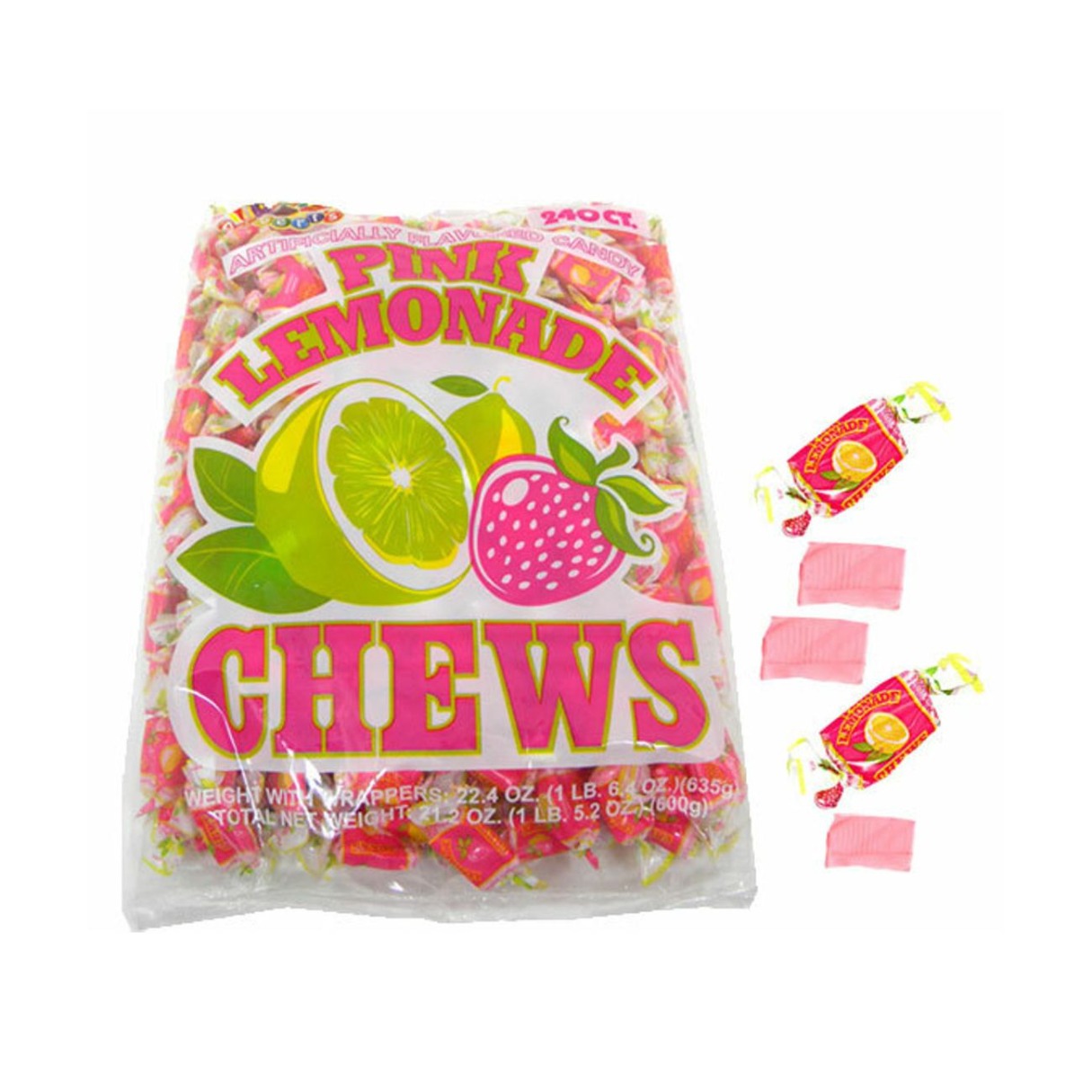 Albert's Pink Lemonade Chews Candy 21.2oz - 3ct – I Got Your Candy