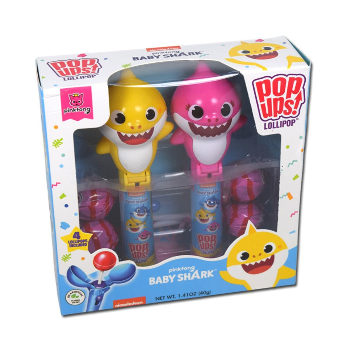 Flix Baby Shark Lollipop Gift Set 1.41oz - 12ct – I Got Your Candy