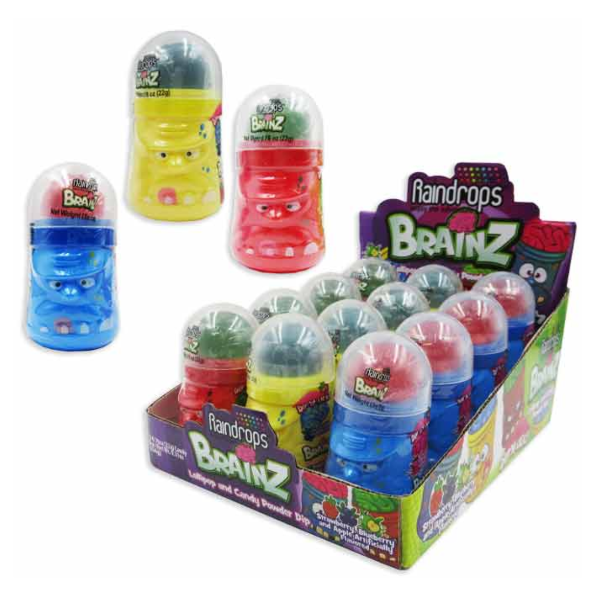 Raindrops Brainz Lollipop With Dipping Powder 0.78oz – I Got Your Candy