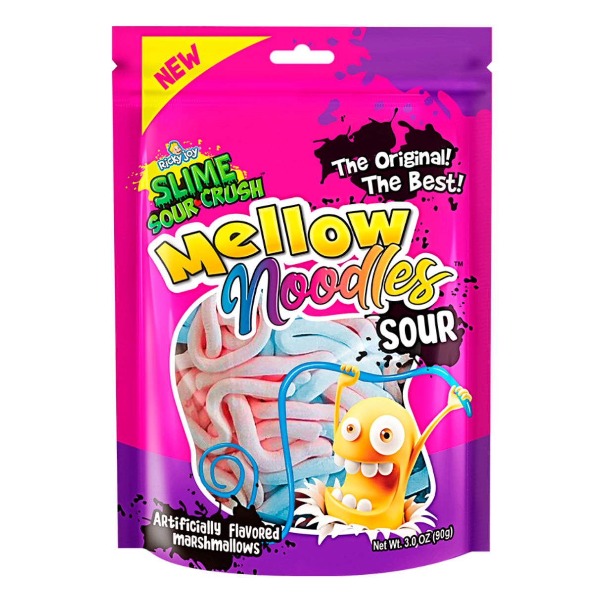 Slime Sour Crush Mellow Noodles 3.53oz - 18ct – I Got Your Candy