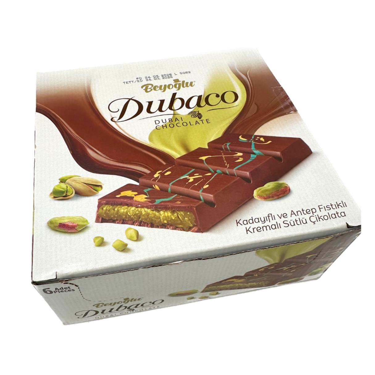 Dubaco Dubai Chocolate Bars 200gr - 6pk – I Got Your Candy