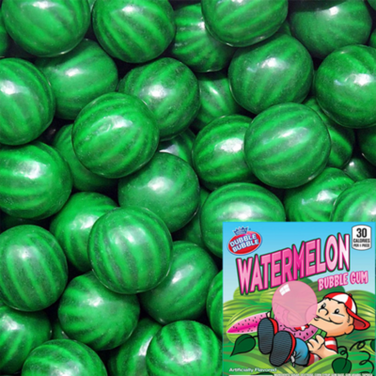 Dubble Bubble Watermelon Gumballs Bulk 17.24lb - 850ct – I Got Your Candy