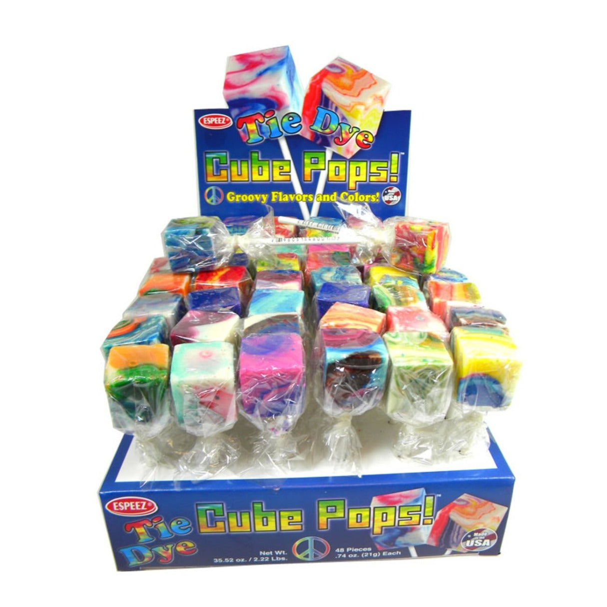 Espeez Tie Dye Cube Lollipops - 576ct – I Got Your Candy
