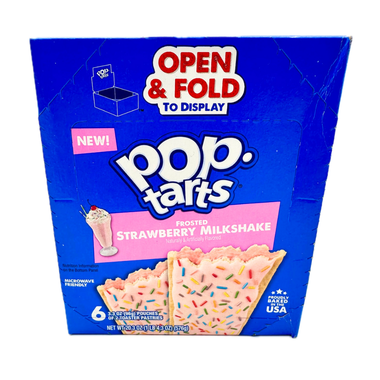 Frosted Strawberry Milkshake Pop-Tarts 3.3oz - 6ct – I Got Your Candy
