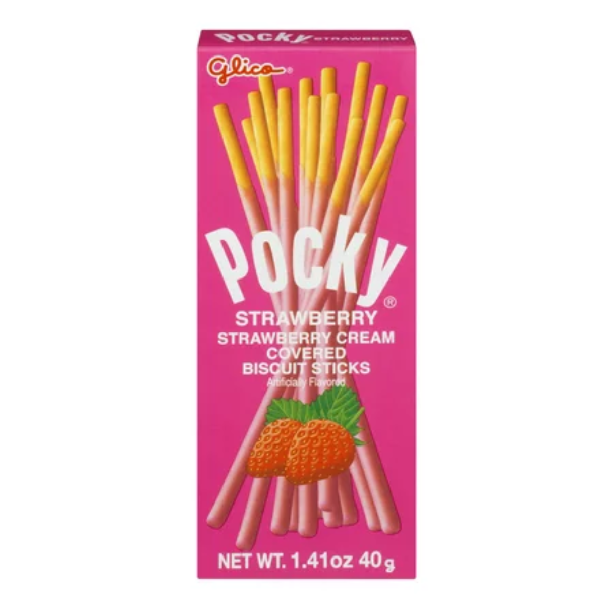 Glico Pocky Strawberry 1.41oz - 10ct – I Got Your Candy