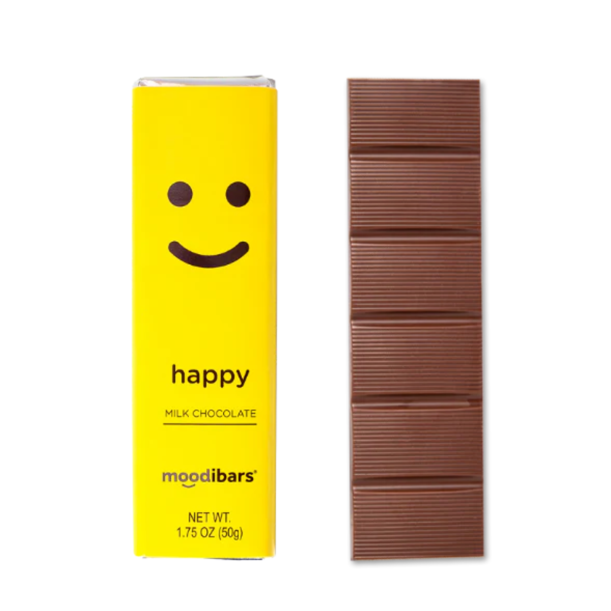 Happy Moodibar - Creamy Milk Chocolate Bar 1.75oz / 24pcs – I Got Your ...