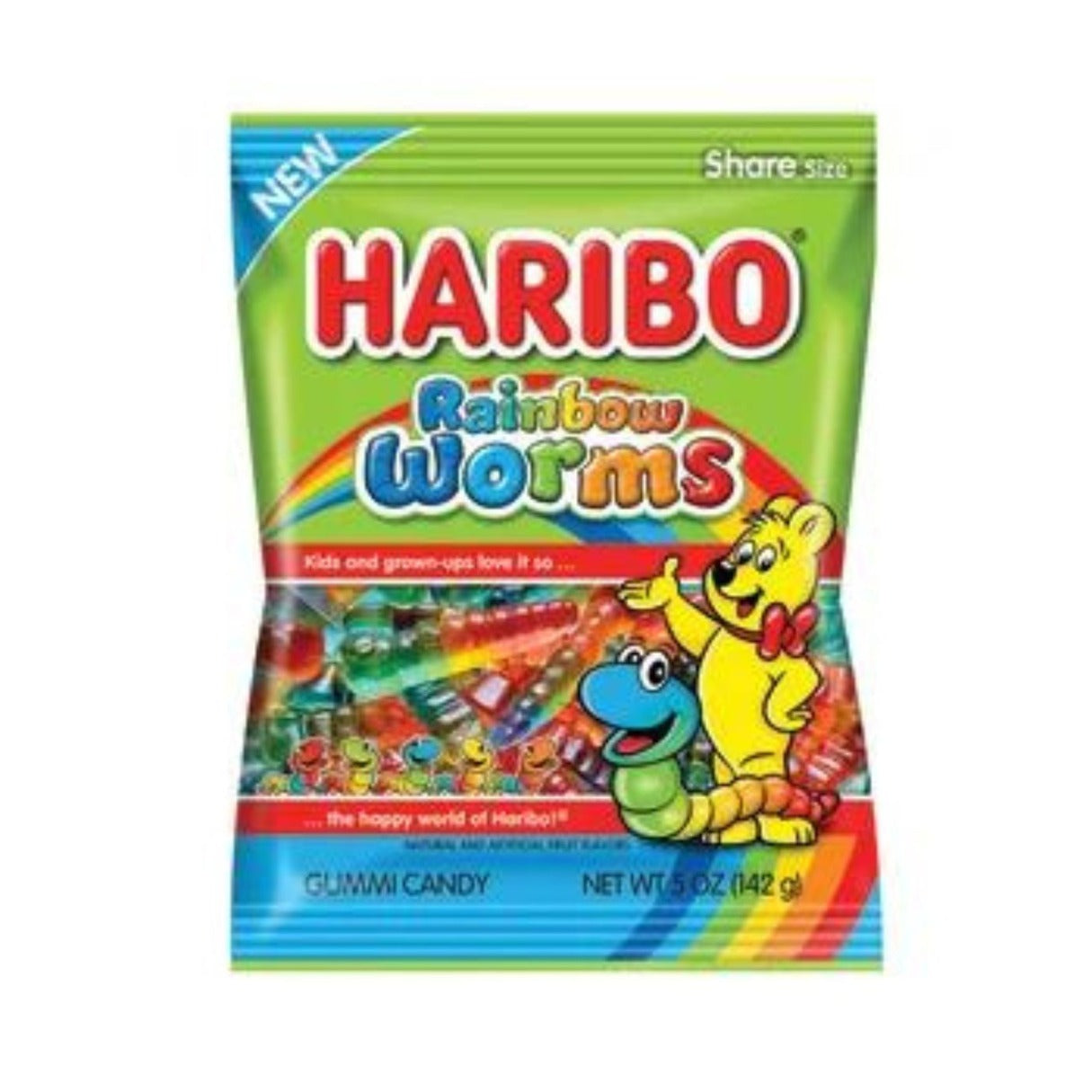 Haribo Rainbow Worms 5oz - 12/Box – I Got Your Candy