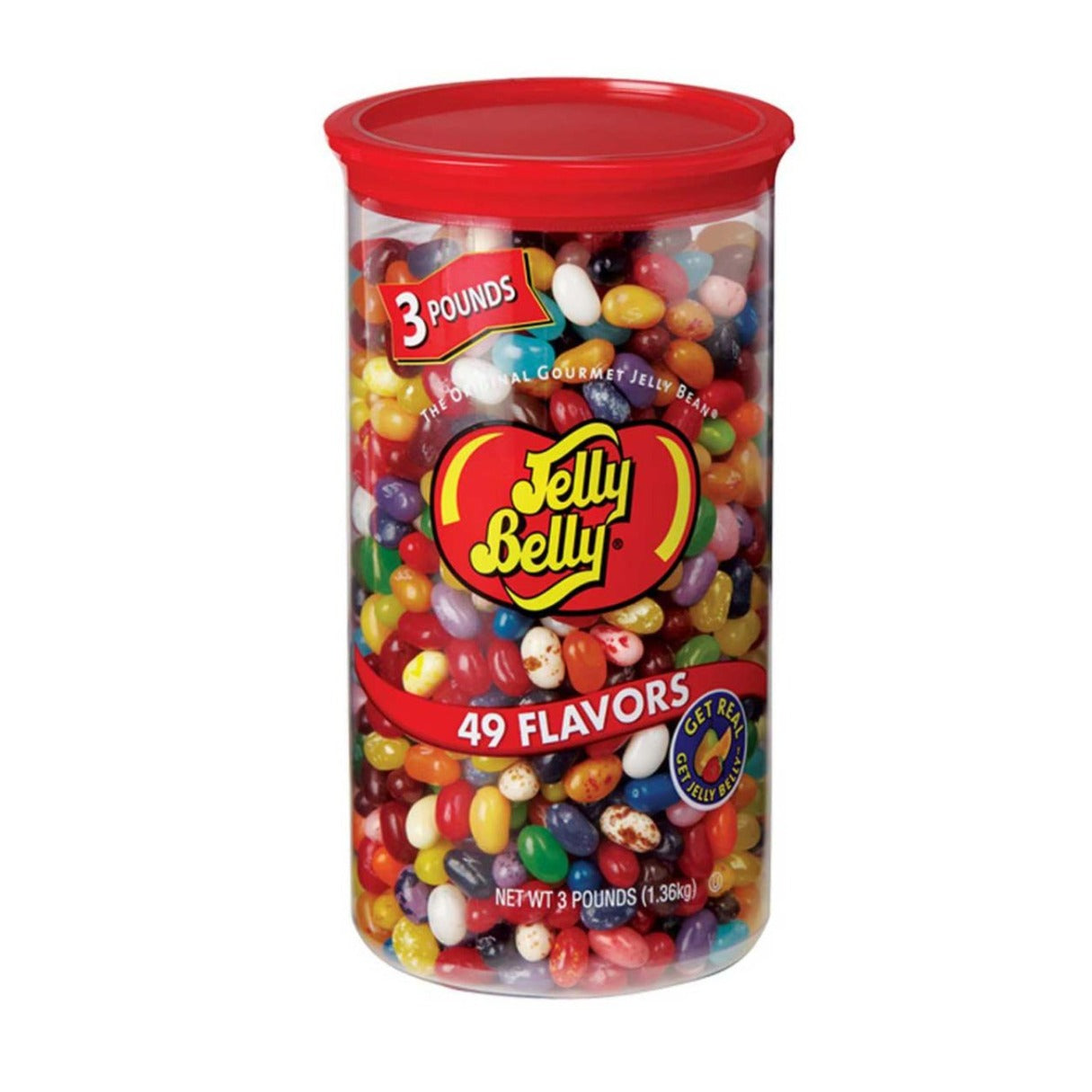 Jelly Belly 49 Flavors Plastic Large Can 3lbs - 3ct – I Got Your Candy