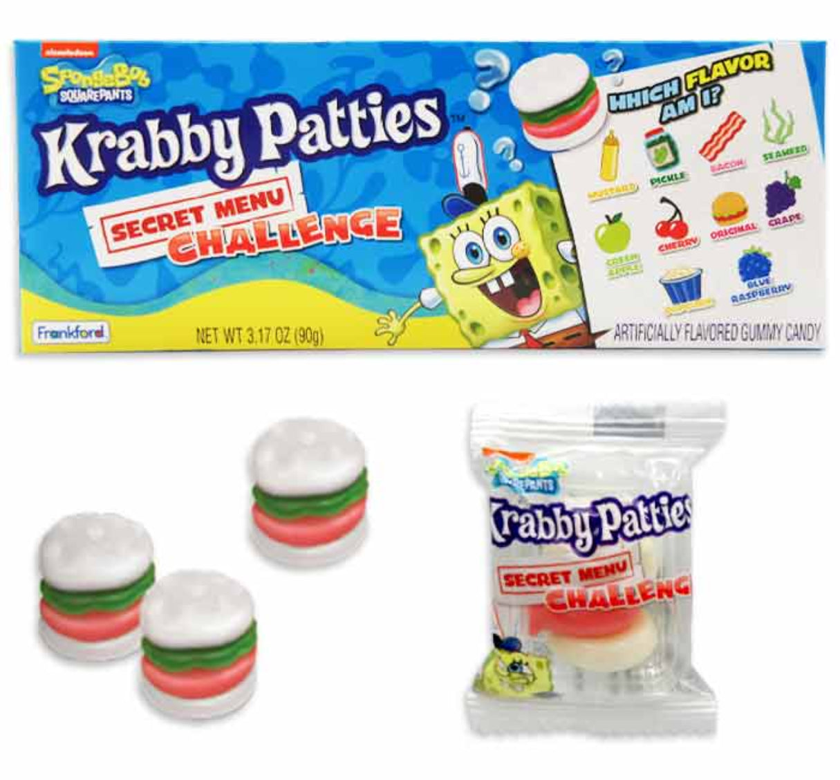 SpongeBob Krabby Patties Secret Menu Challenge 3.17oz - 9ct – I Got ...