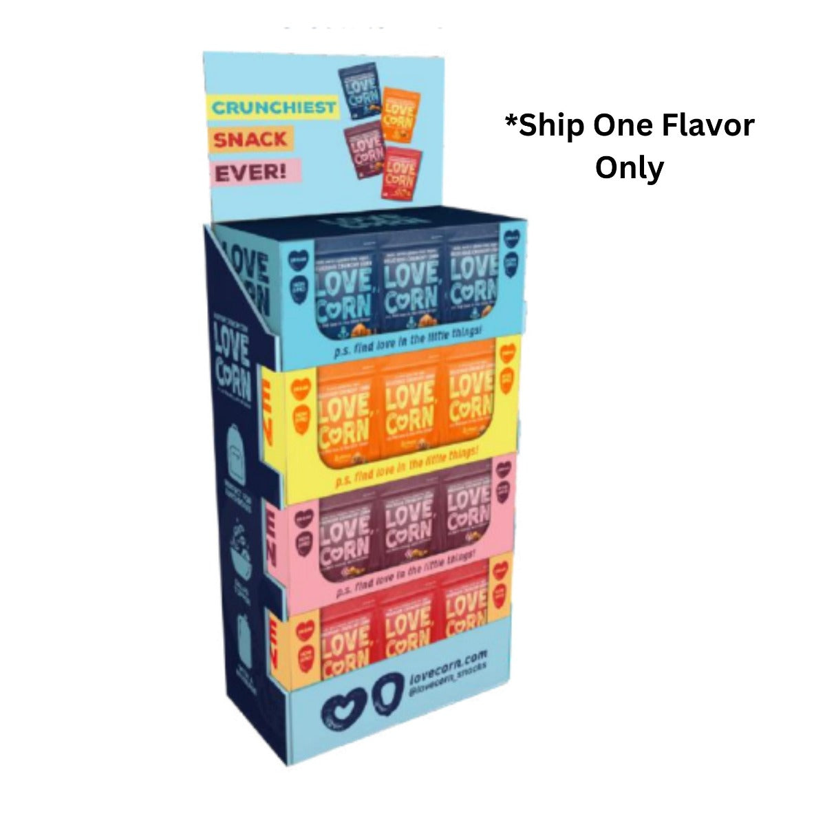 Love Corn Sea Salt Shipper 4oz - 48ct – I Got Your Candy