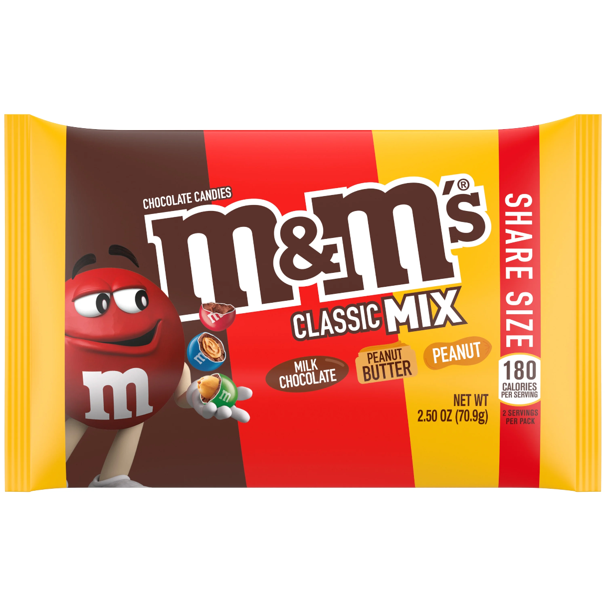 M&M's Classic Mix Share Size 2.5oz - 18ct – I Got Your Candy
