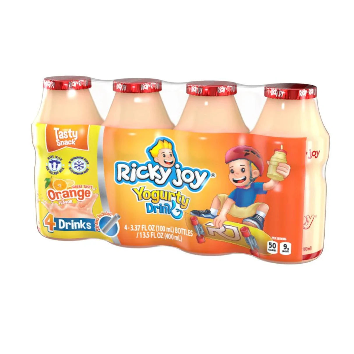 Ricky Joy Yogurty Drink Orange Flavor 13.5 FL OZ - 10ct – I Got Your Candy