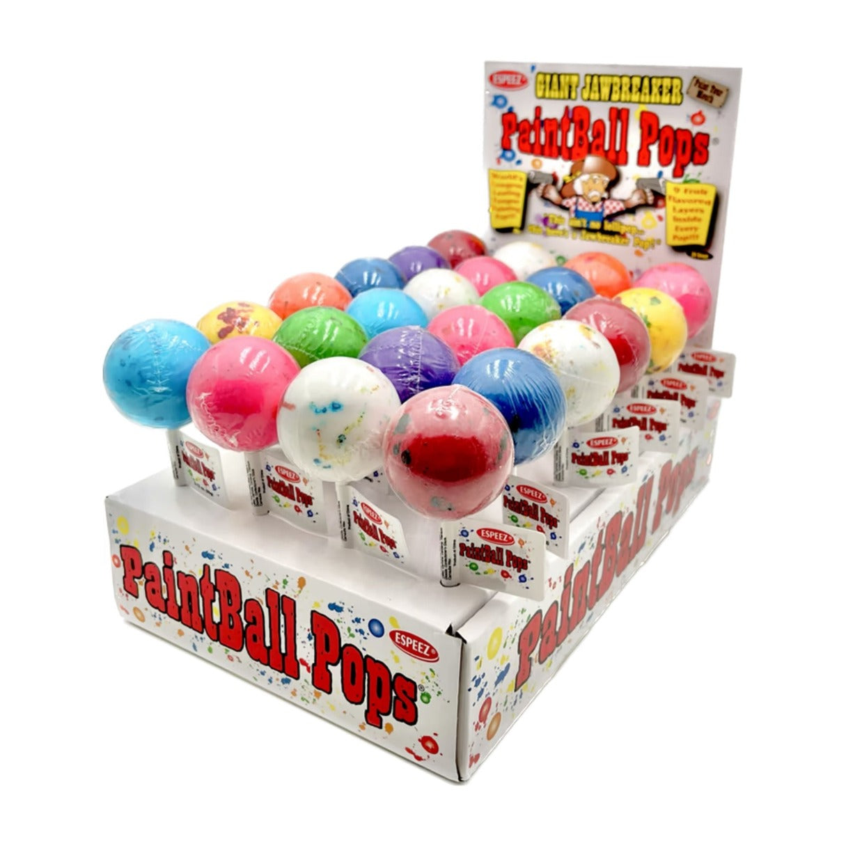 Espeez Paintball Pops 2.3oz - 192ct – I Got Your Candy