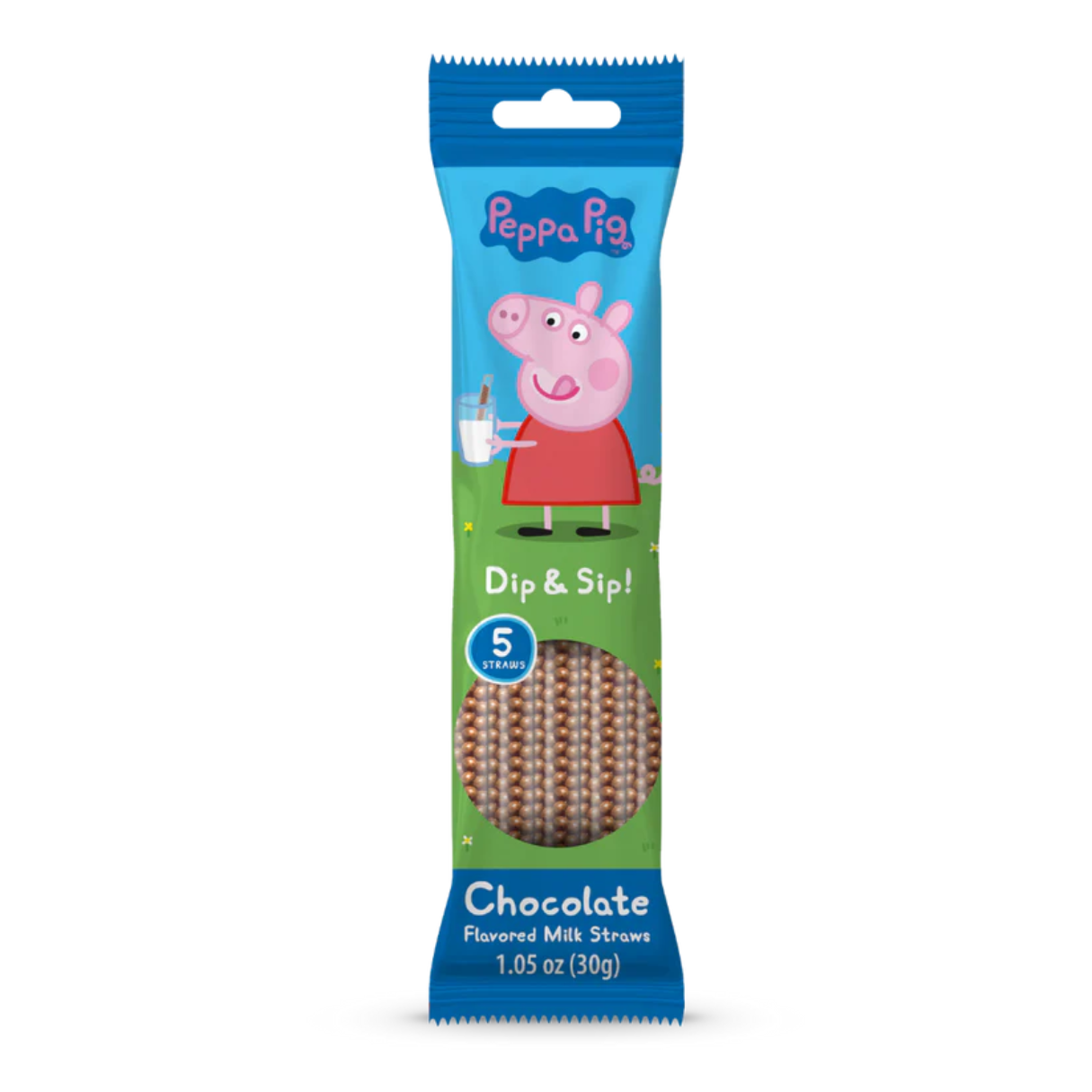 Peppa Pig Dip & Sip Milk Straws Chocolate 1.05oz - 96ct – I Got Your Candy