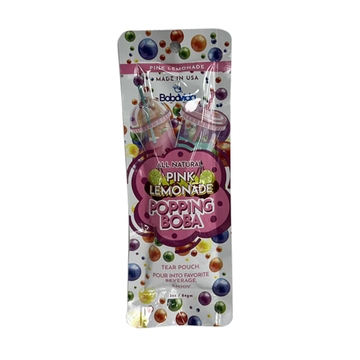 BobaVida Popping Boba Pink Lemonade 3oz - 10ct – I Got Your Candy