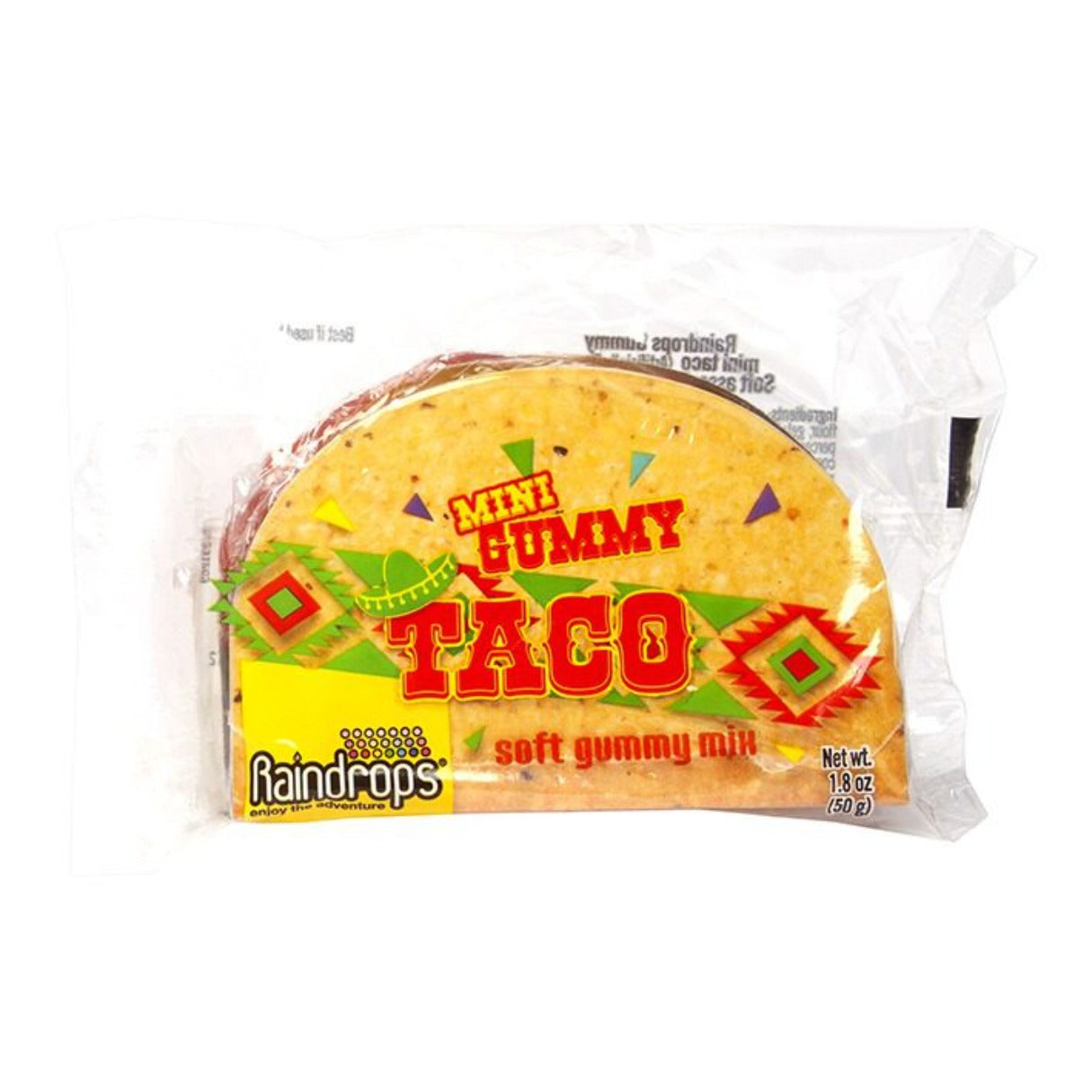Raindrops Gummy Taco Mini 1.8oz - 128ct – I Got Your Candy