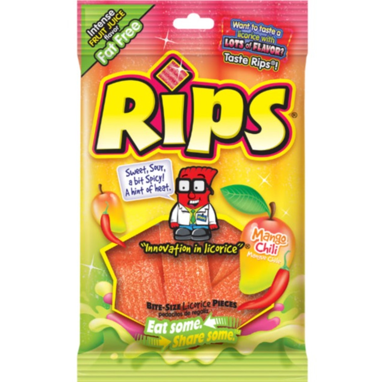 Rips Bites Mango Chili 4oz - 12ct – I Got Your Candy