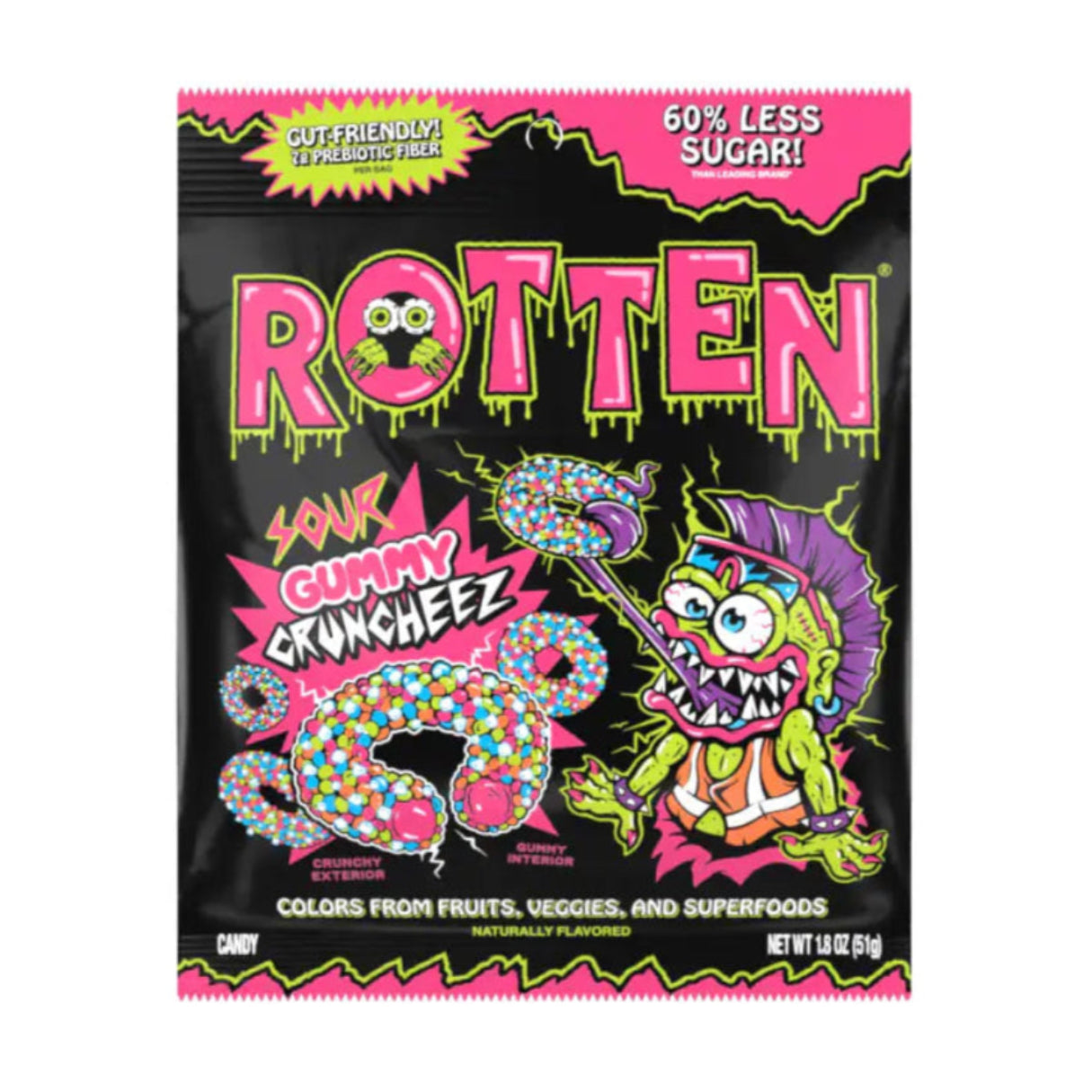 Rotten Gummy Cruncheez Sour 1.8oz - 8ct – I Got Your Candy