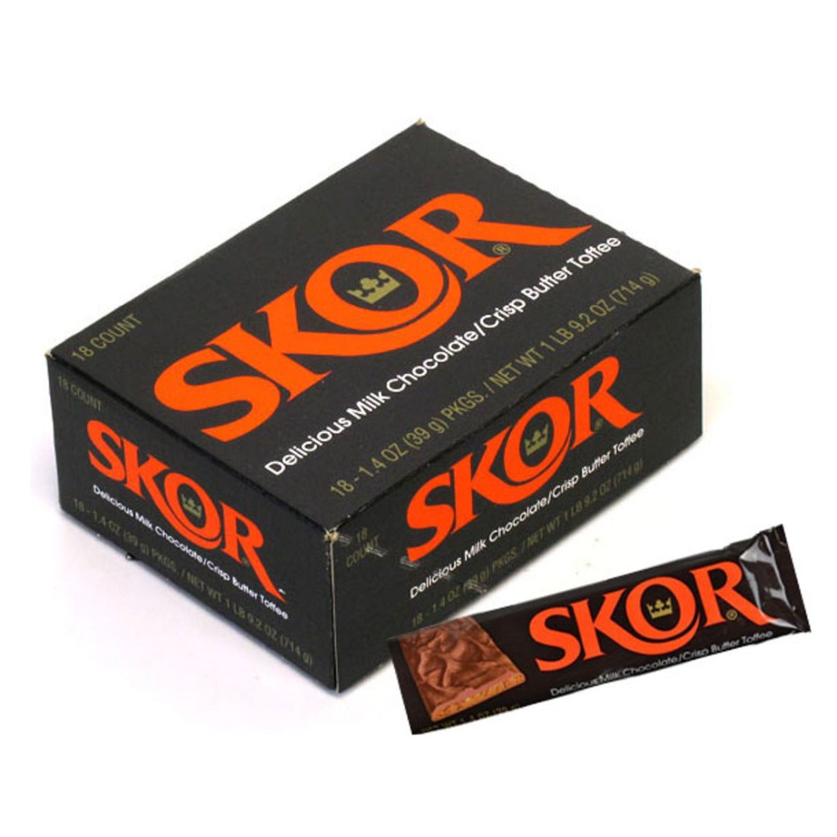 Skor Candy Bar 1.4oz - 18ct – I Got Your Candy