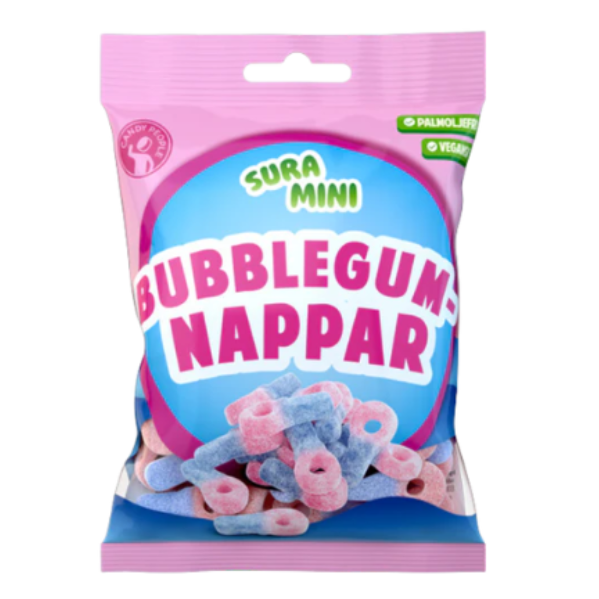 Sour Vegan Mini Bubblegum Pacifiers 70g - 18ct – I Got Your Candy