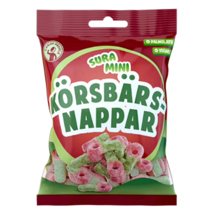 Sour Vegan Mini Cherry Pacifiers Wholesale Box 70g - 18ct – I Got Your ...