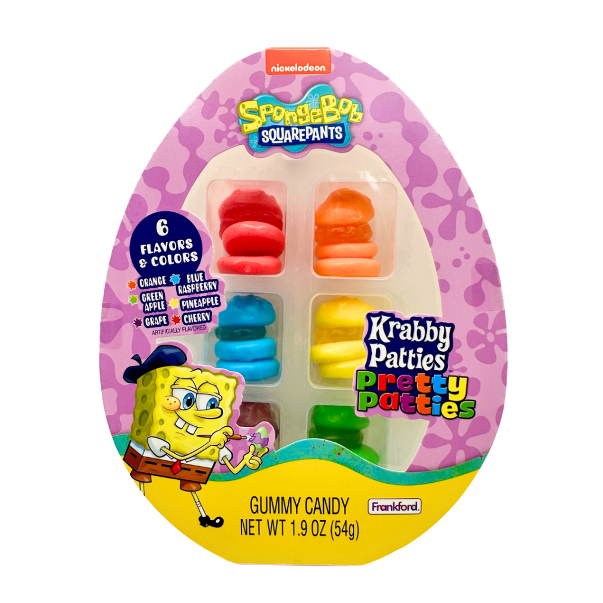 Spongebob Krabby Patties Gummy 1.9oz - 10ct – I Got Your Candy