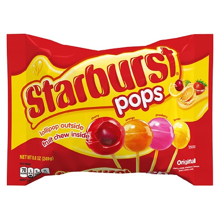 Starburst Pops Original Bag 8.8oz - 12ct – I Got Your Candy