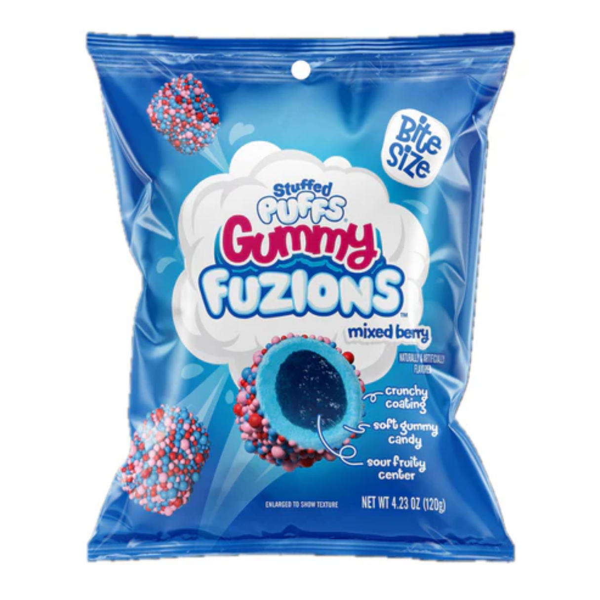 Stuffed Puffs Mixed Berry Gummy Fuzions 4.23oz - 8ct – I Got Your Candy