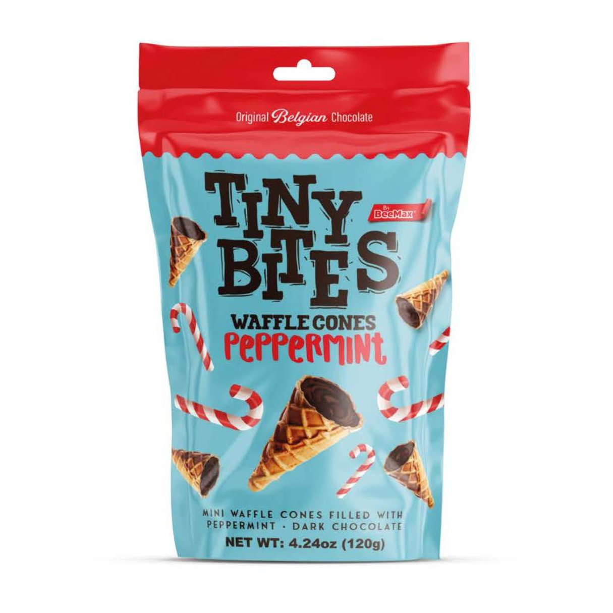 Beemax Tiny Bites Peppermint Waffle Cones 4.24oz - 12ct – I Got Your Candy