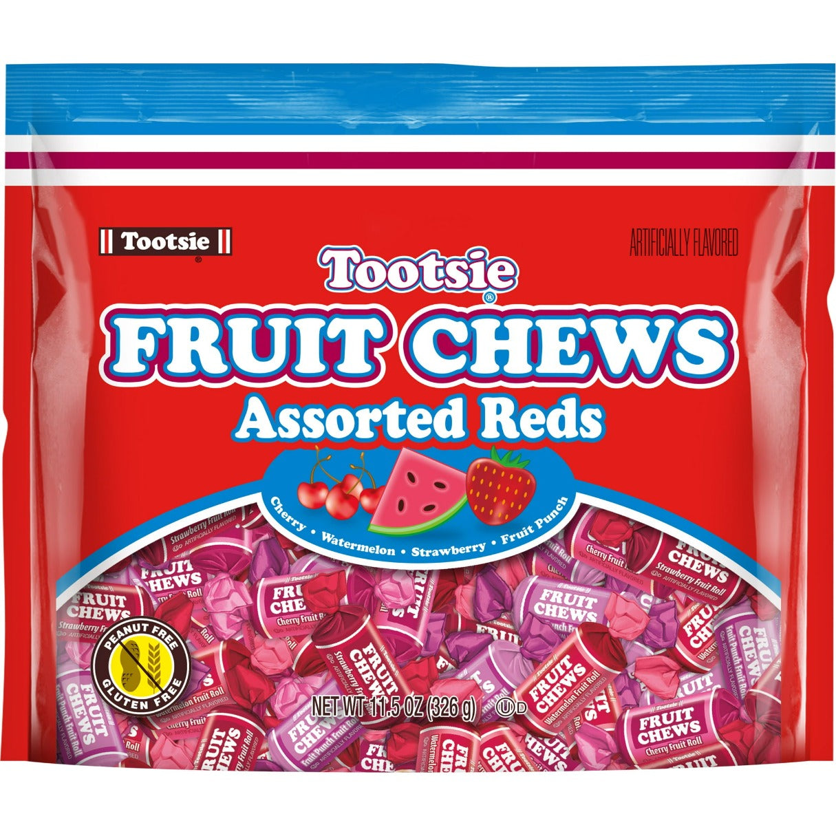 Tootsie "I Love Reds" Fruit Chews 11.5oz - 12ct – I Got Your Candy