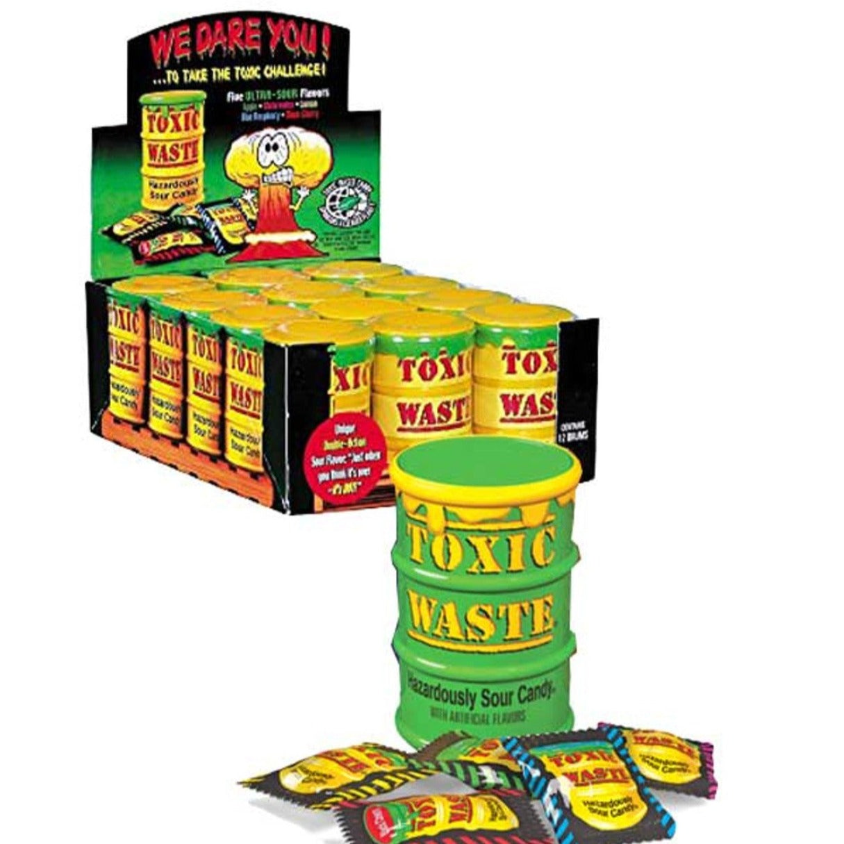 Toxic Waste Candy Drums 1.75oz - 12ct – I Got Your Candy