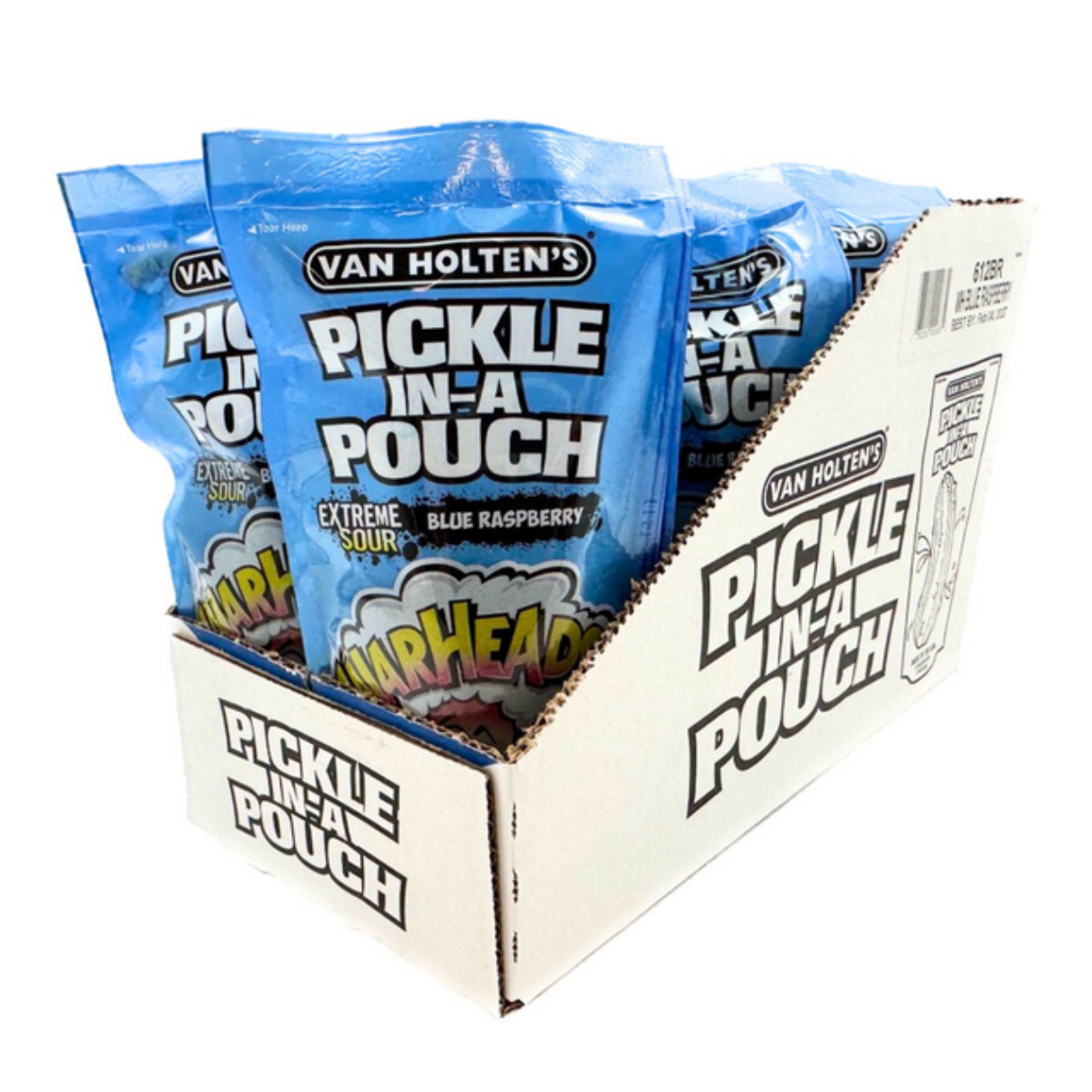 Van Holten's WarHeads Sour Blue Raspebrry Pickle In-A Pouch - 12ct – I ...