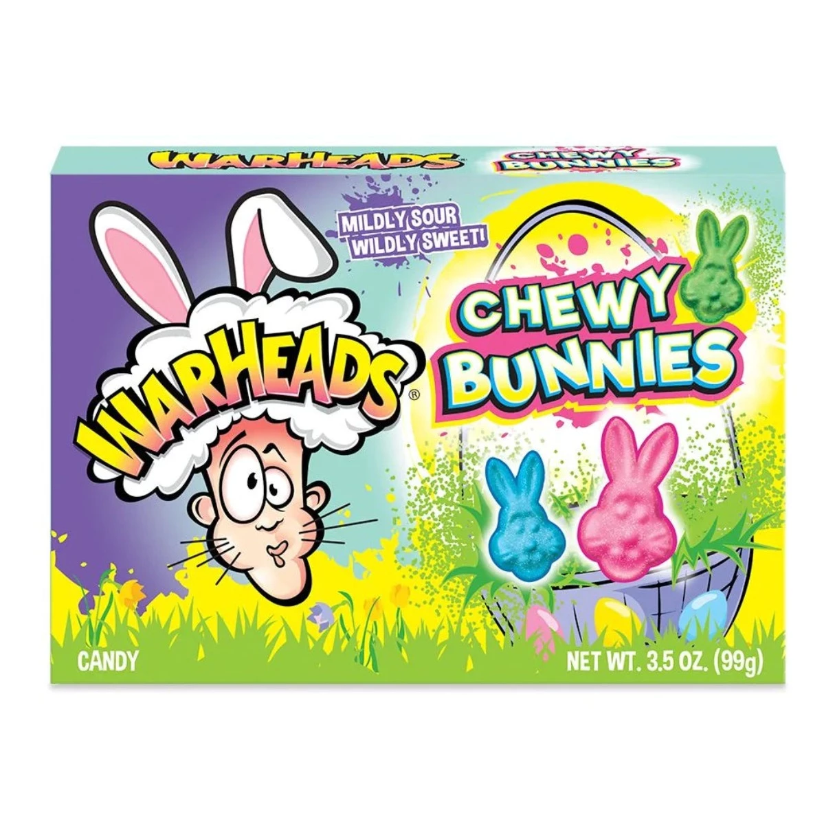 Warheads Easter Chewy Bunnies 3.5oz - 12ct – I Got Your Candy
